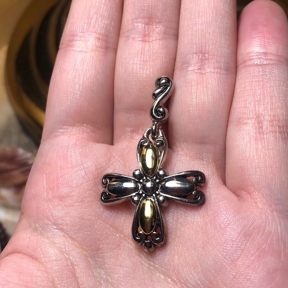 Jewelry | Premier Designs Gold And Silver Toned Ornate Cross Pendant ...